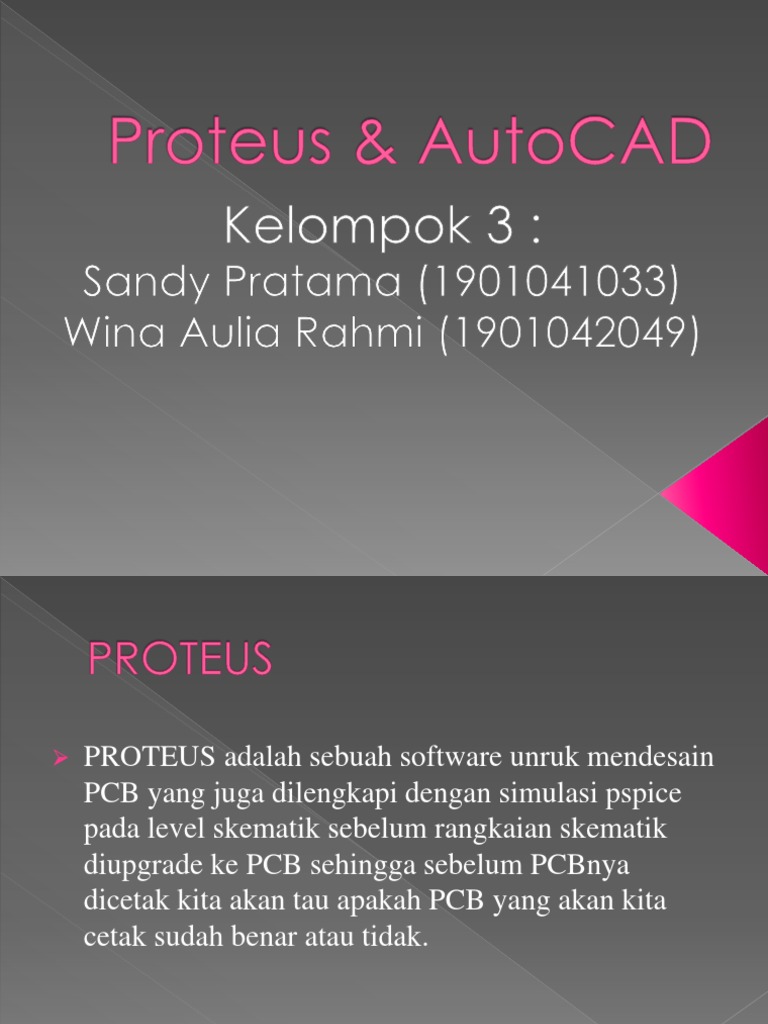 Tugas Gamtek (AutoCAD Dan Proteus) | PDF