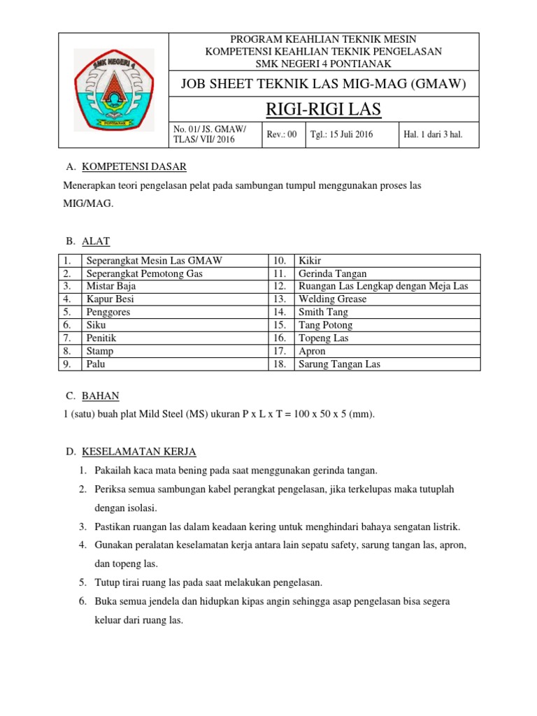 Job Sheet 1 | PDF