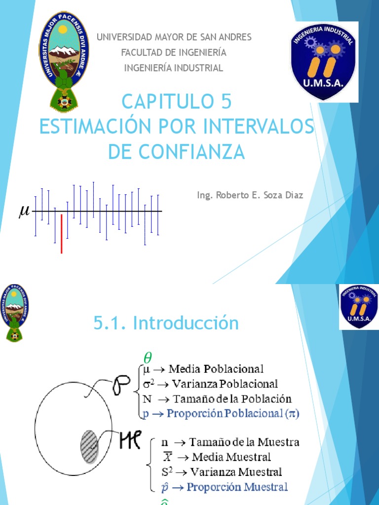 Cap 5. Estimacion Por Intervalos de Confianza PDF | PDF | Estimador | Intervalo de confianza
