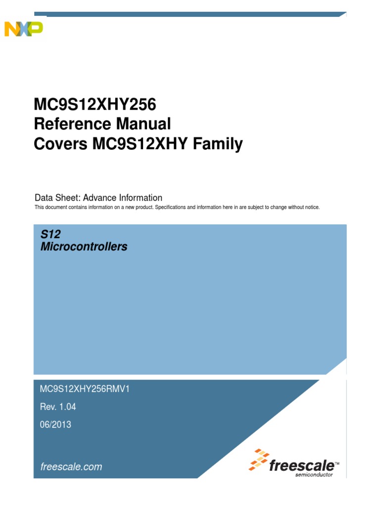 MC9S12XHY256RMV1 | PDF | Error Detection And Correction | Microcontroller