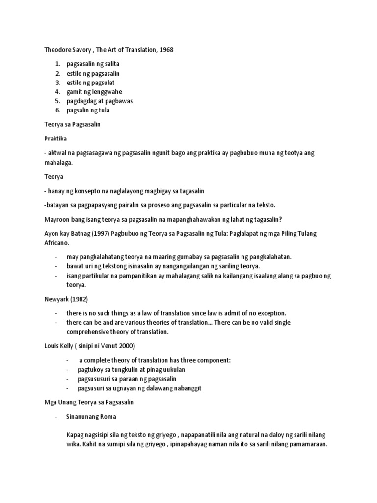 Theodore Savory | PDF