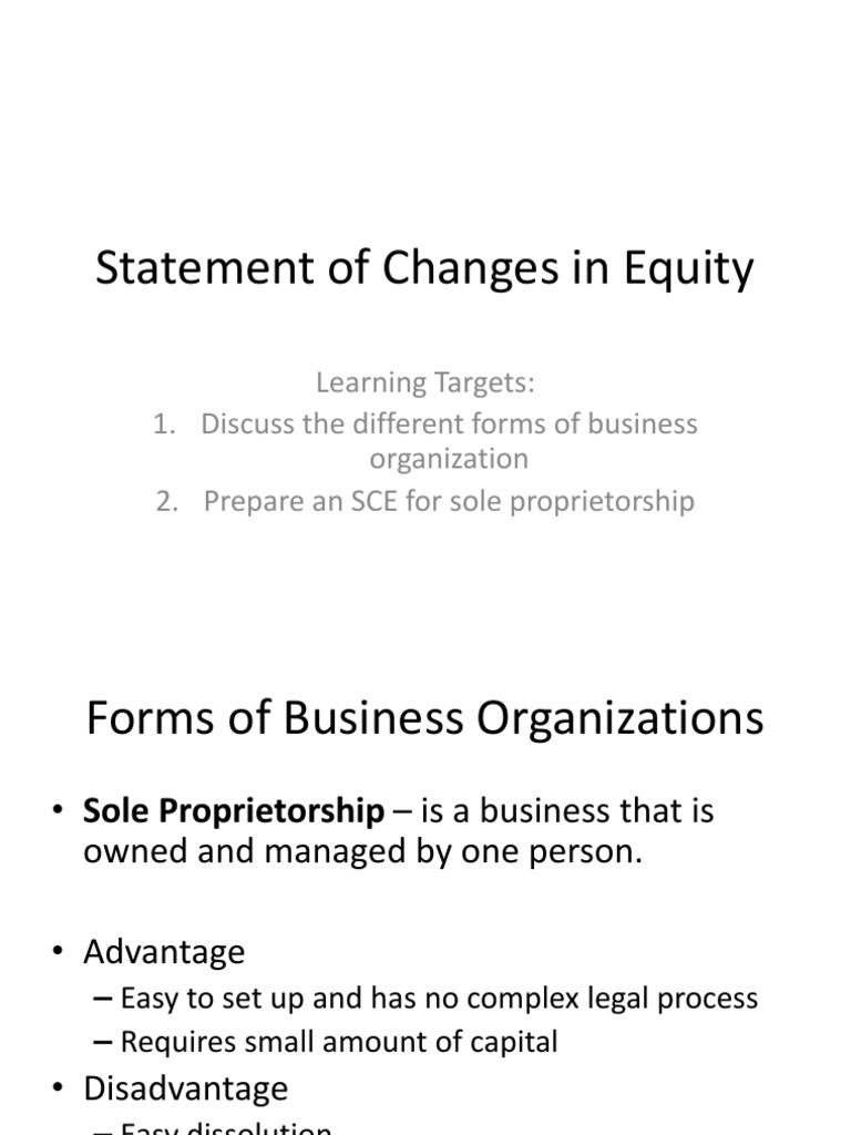 Statement of Changes in Equity | PDF