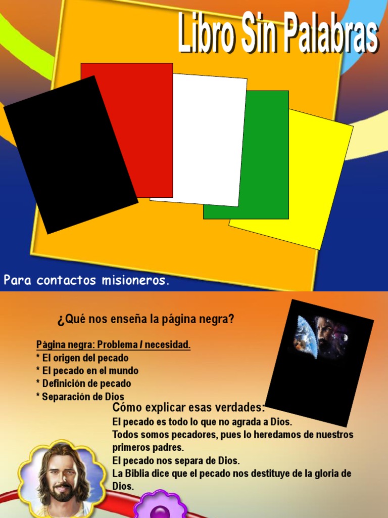 Libro Sin Palabras Evangelismo Infantil Pdf Pecado Salvación