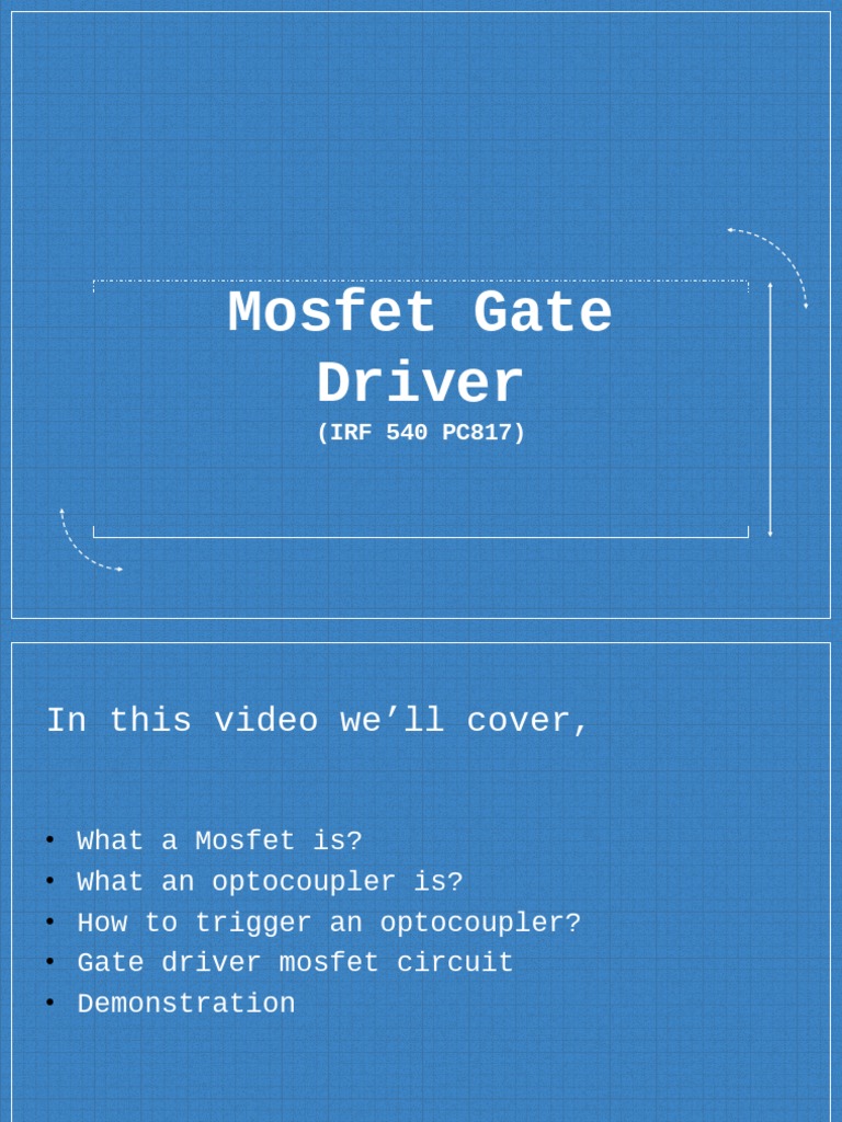 Mosfet Drive With Optocoupler | PDF | Field Effect Transistor | Mosfet