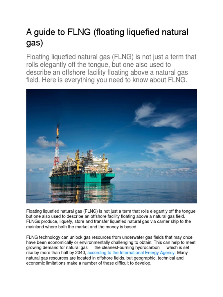 A Guide To FLNG | Download Free PDF | Liquefied Natural Gas | Natural Gas