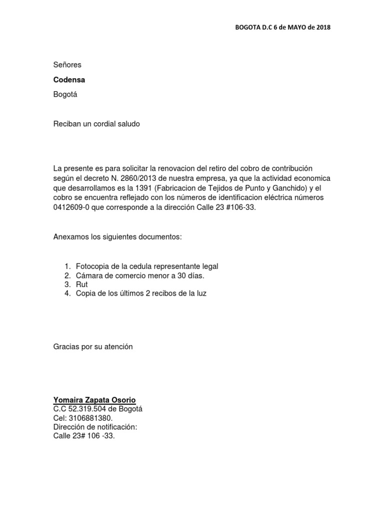 Cartas Codensa | PDF