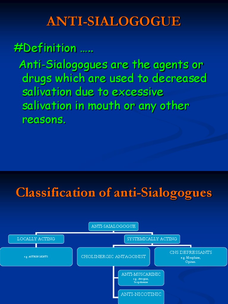 Sialogogue and Anti Sialogogue | PDF