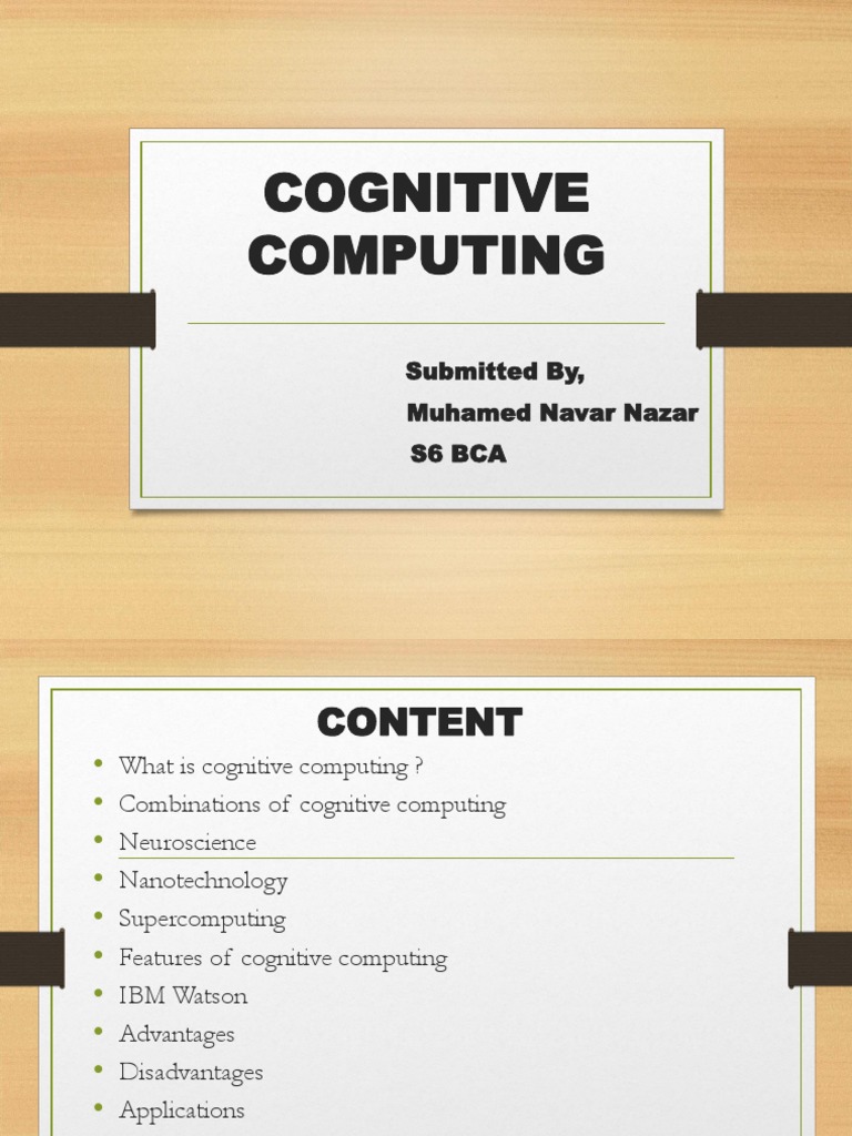 Cognitive Computing Explained | PDF | Supercomputer | Watson (Computer)