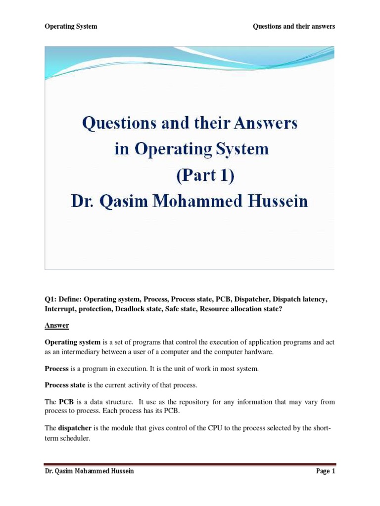 Understanding Dispatch Latency in OS | PDF | Scheduling (Computing ...