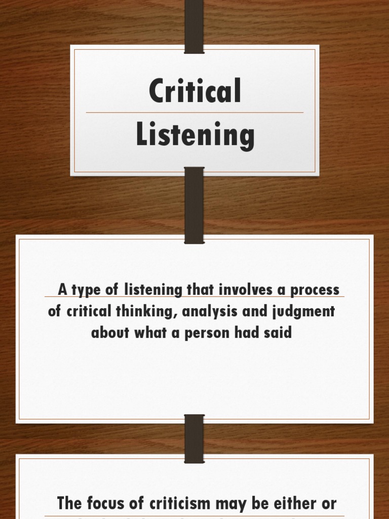 Critical Listening Skills: 6 Ways to Improve Your Ability to Listen and ...