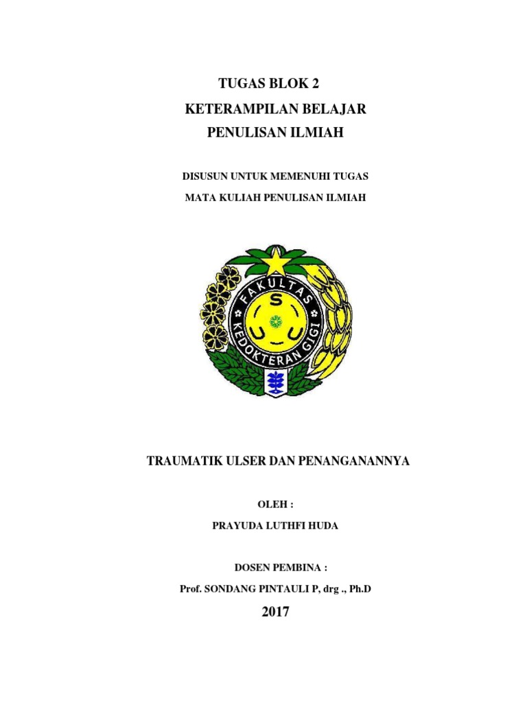 Penanganan Ulkus Traumatik Mulut | PDF