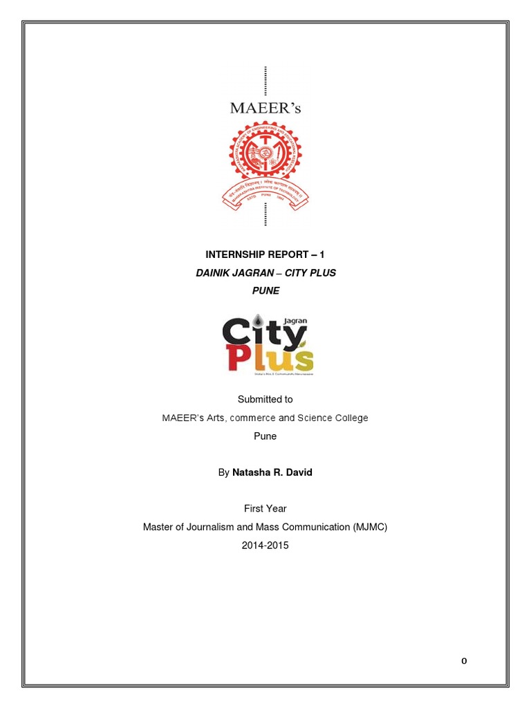 Internship Report Cityplus PDF | PDF | Nativity Of Jesus | Dr. Watson