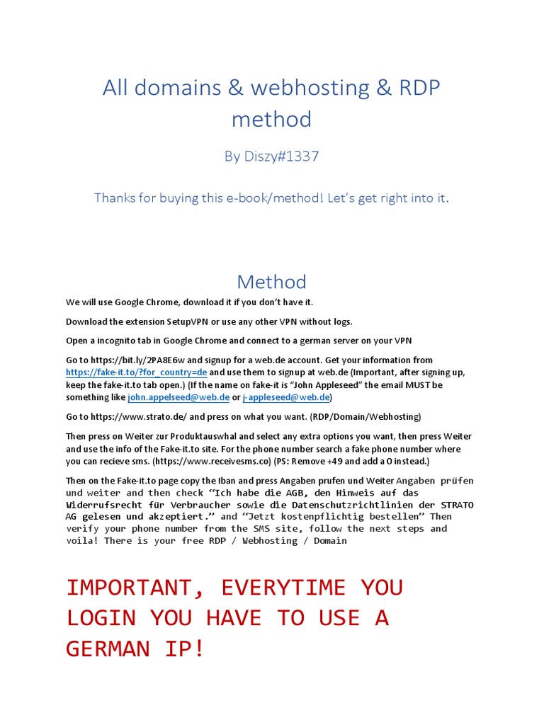 Free RDP | PDF | Telecommunications | Software