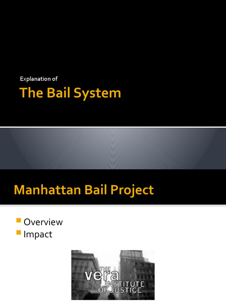 The Bail System | PDF