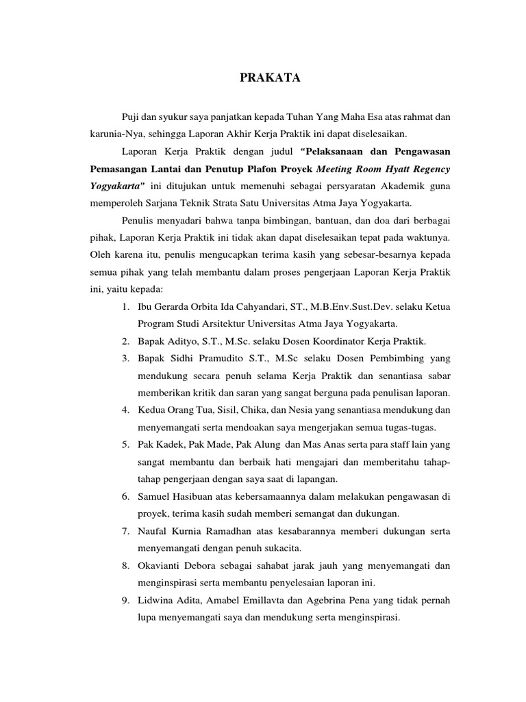 PRAKATA | PDF | Karier & Perkembangan