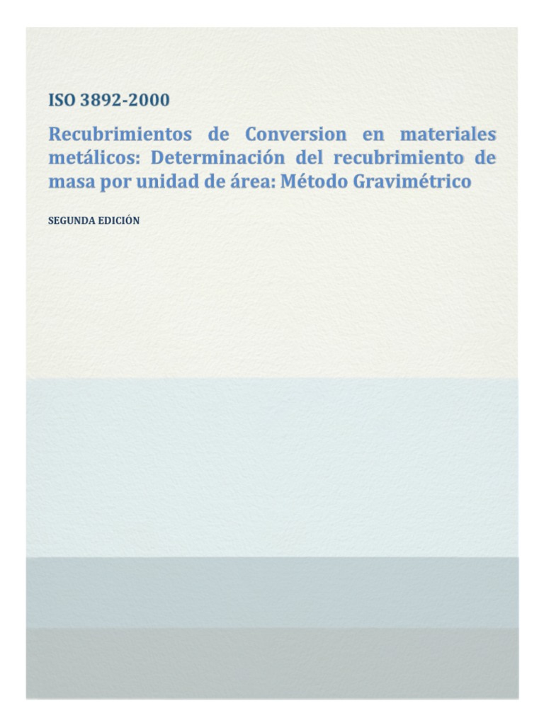 Resumen de La ISO 3892 | PDF | Átomos | Elementos químicos