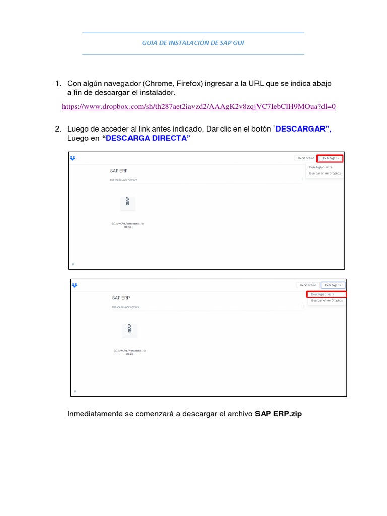 Guia de Instalacion SAP GUI - Qualita Education | PDF | Interfaces ...