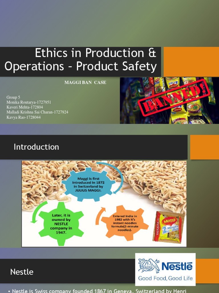 L&BE Maggi Case | PDF | Nestlé | Business
