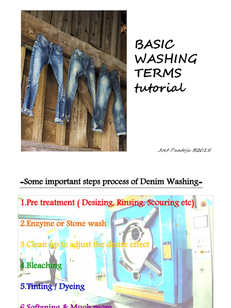 Basic Wash Terms Tutorial | PDF | Dye | Dyeing