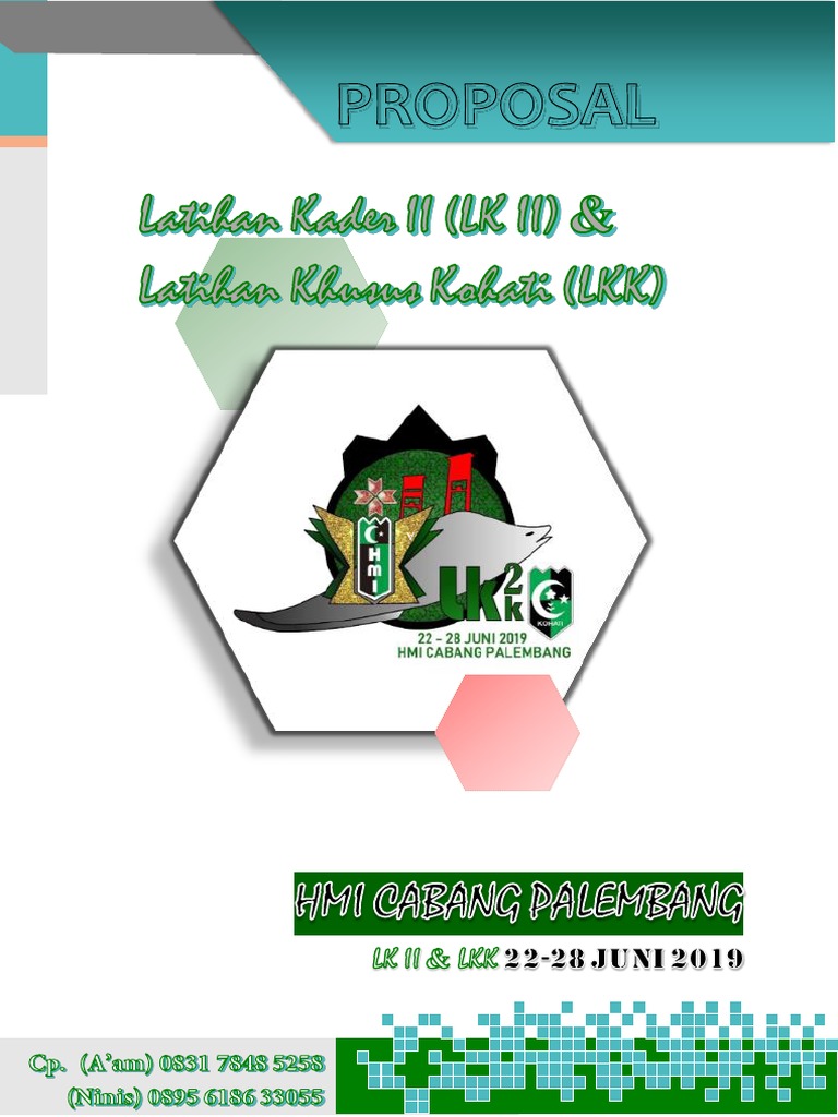 Proposal LK II & LKK HMI Palembang | PDF