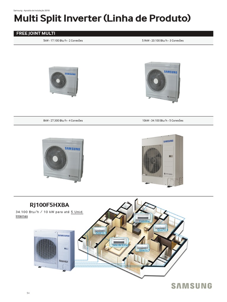 Multi Split Dados Tecnicos Instalação | PDF | Duct (Flow) | Building ...