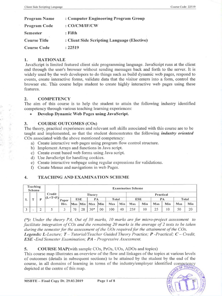Client Side Scripting Language | PDF