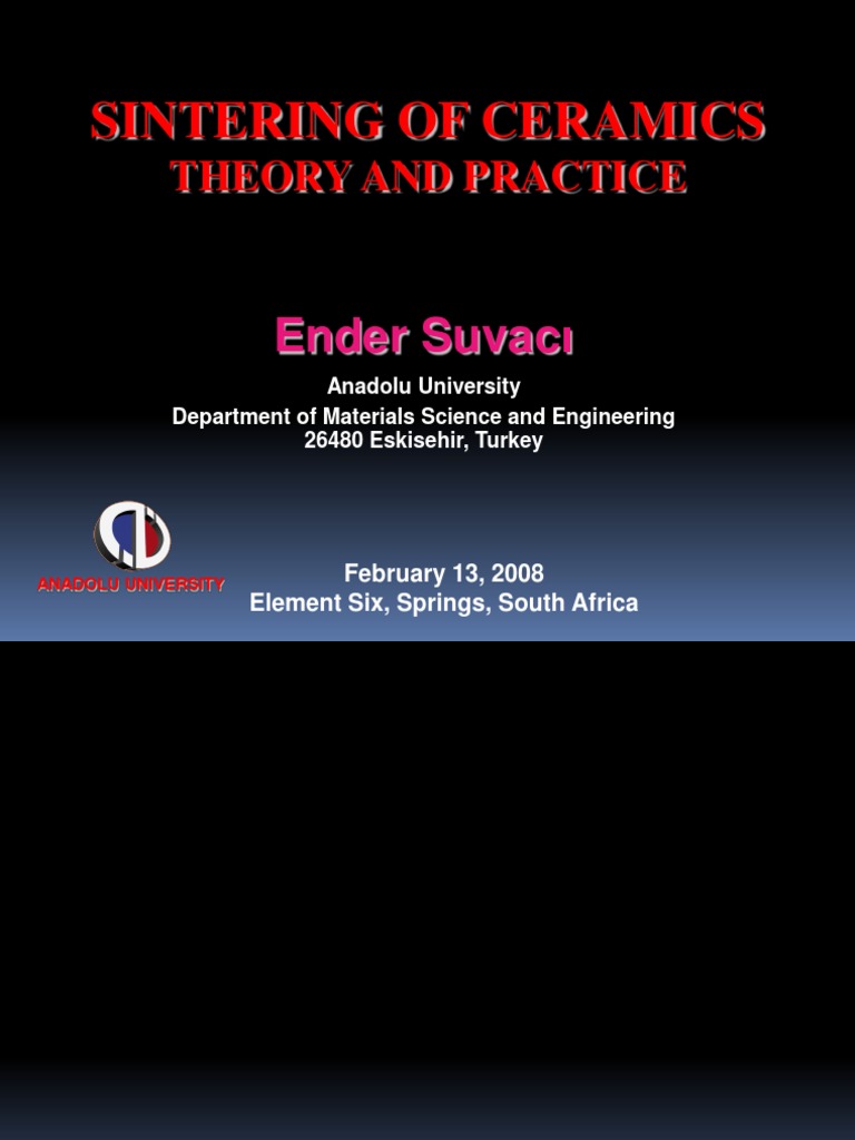 Sintering of Ceramics-Overview PDF | PDF | Sintering | Chemical Product Engineering