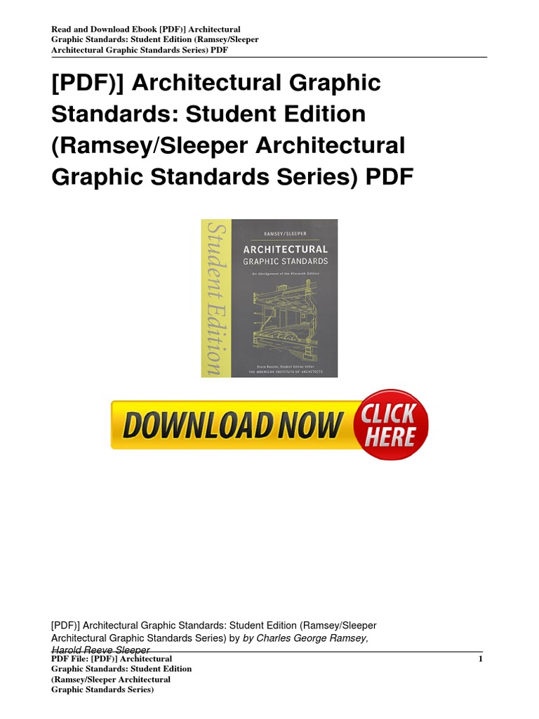 A Guide to Architectural Graphic Standards for Students: Detailing Key ...