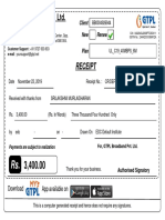 GTPL Receipt | PDF