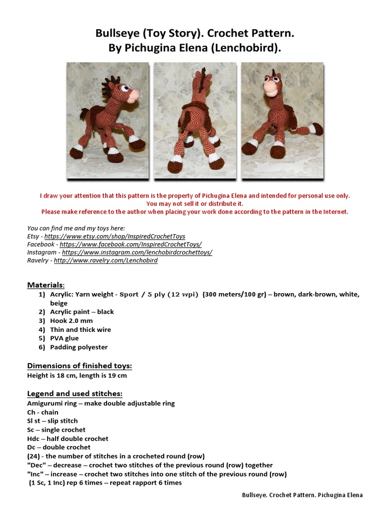 Bullseye Crochet Pattern Guide | PDF | Crochet | Amigurumi