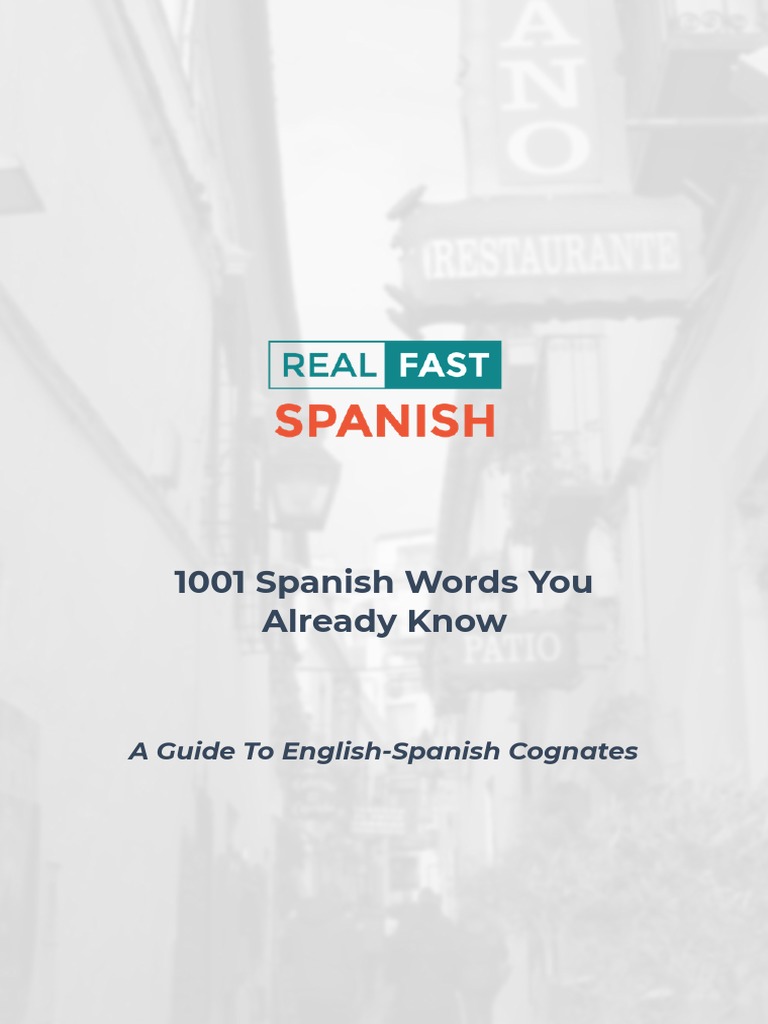 Real Fast Spanish 1001 | PDF | Spanish Language | English Language