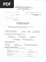 FORM 01 - SCC Statement of Claim | PDF | Judiciaries | Public Law