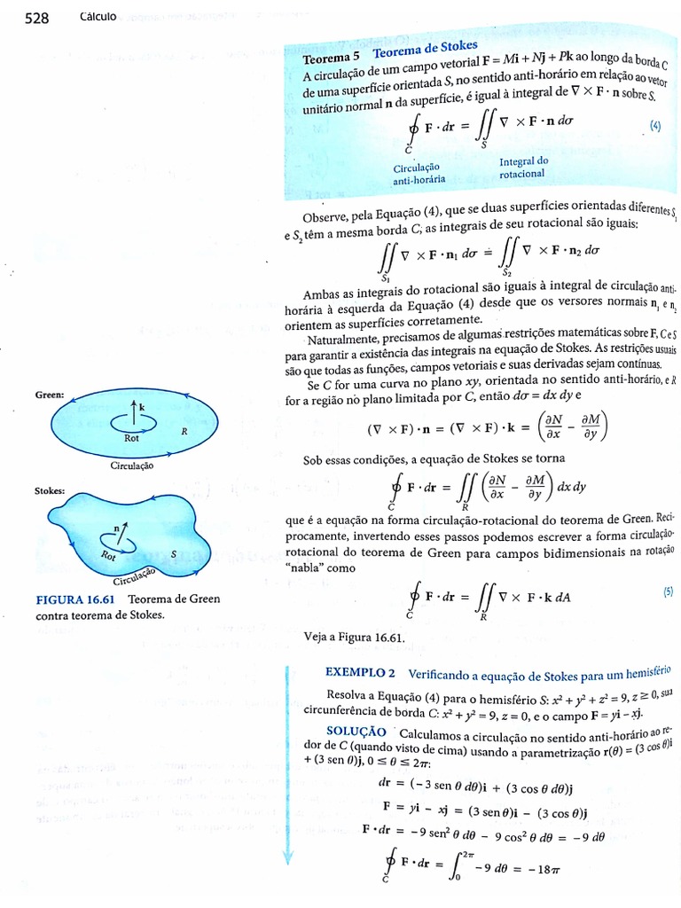 Teorema de Stokes e Da Divergência Listas 02 e 03 PDF | PDF