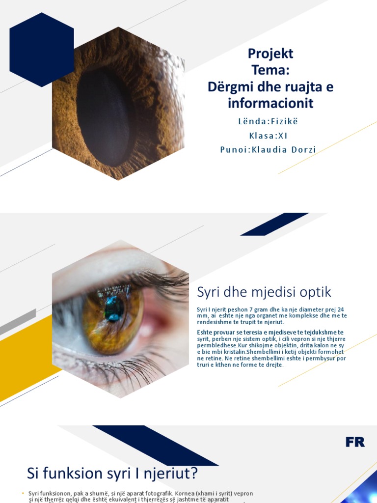 Projekt Fizike Syri I Njeriut | PDF