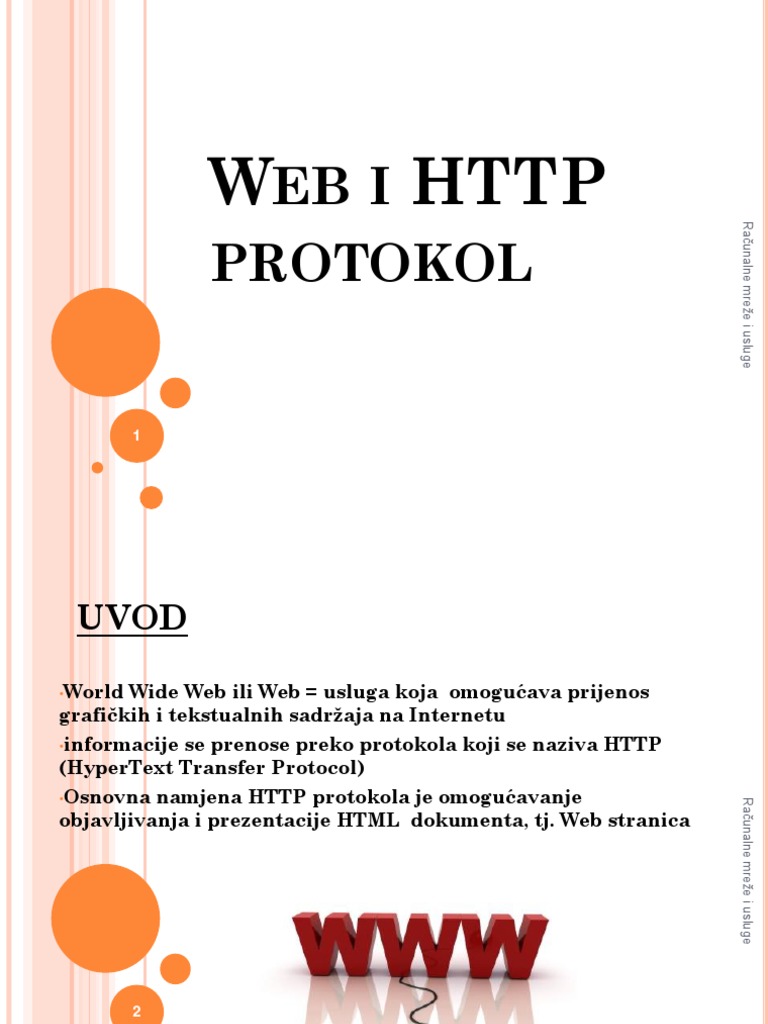 Web I HTTP Protokol | PDF