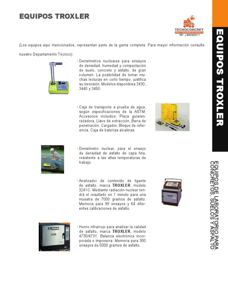 Equipos Troxler | PDF | Informática y tecnología de la información