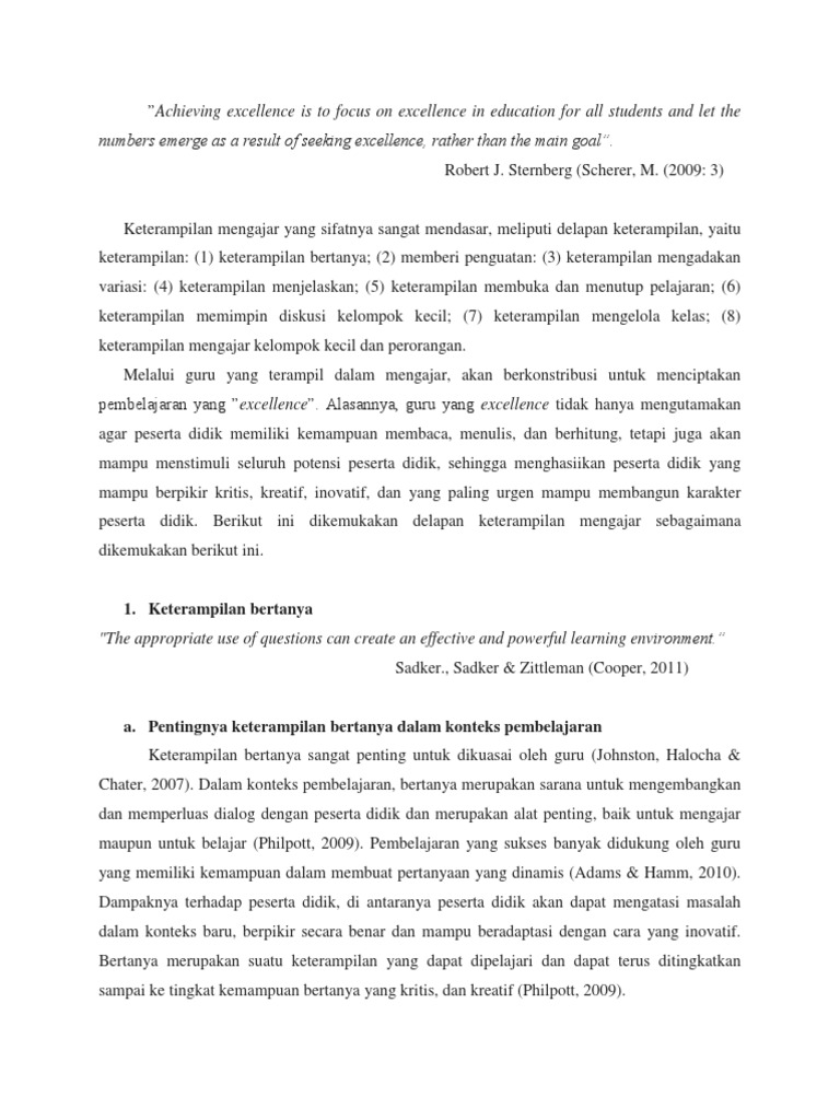 Achieving Excellence Is To Focus On Excellence in Education For All ...