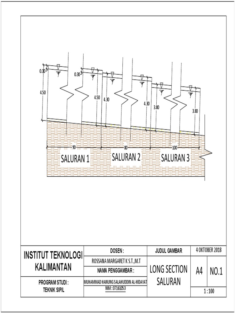 Contoh Gambar Long Section | PDF
