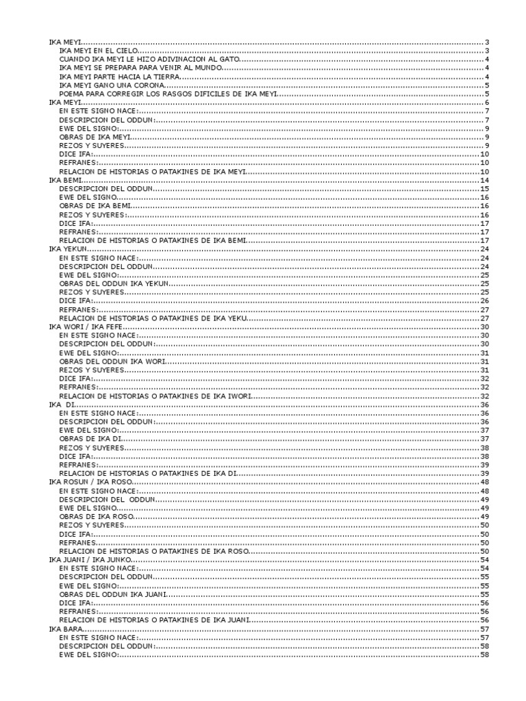 Oddun IKA MELLI | PDF | Religión étnica | Deidades