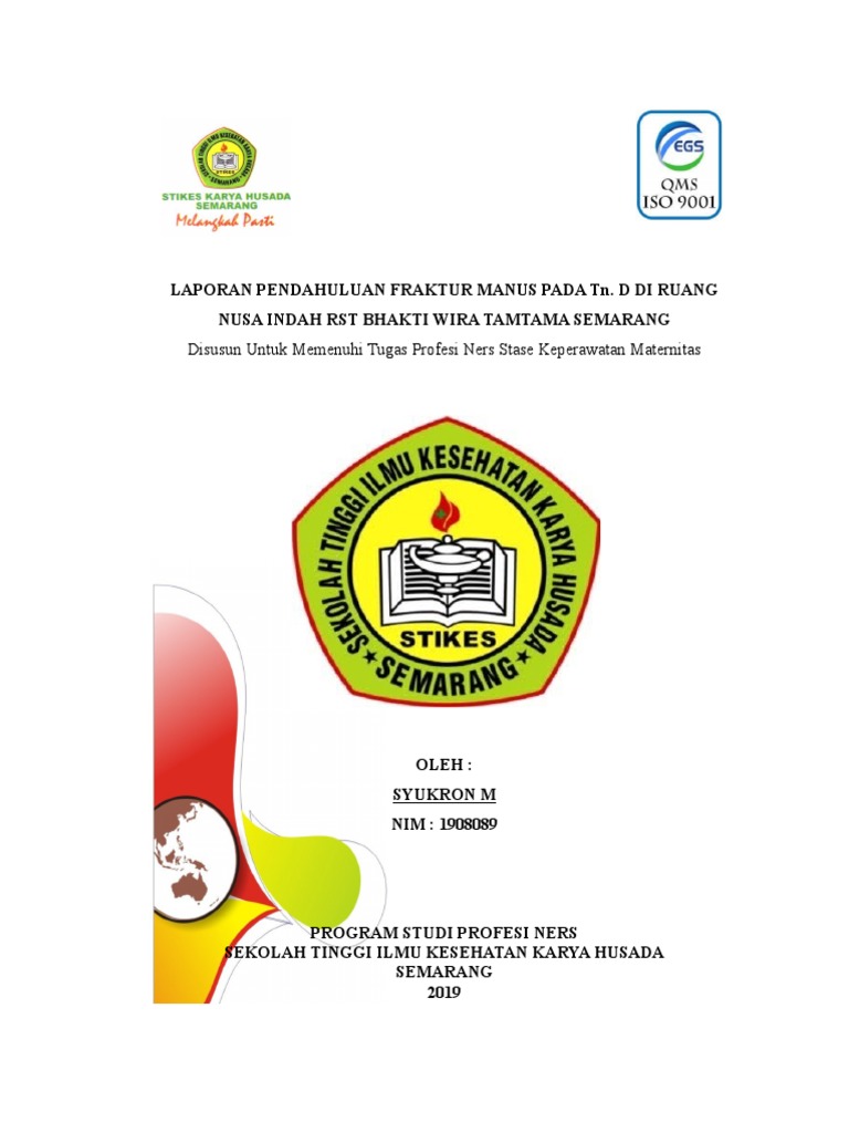 Laporan Fraktur Manus Tn. D di RST Semarang | PDF | Sains & Matematika