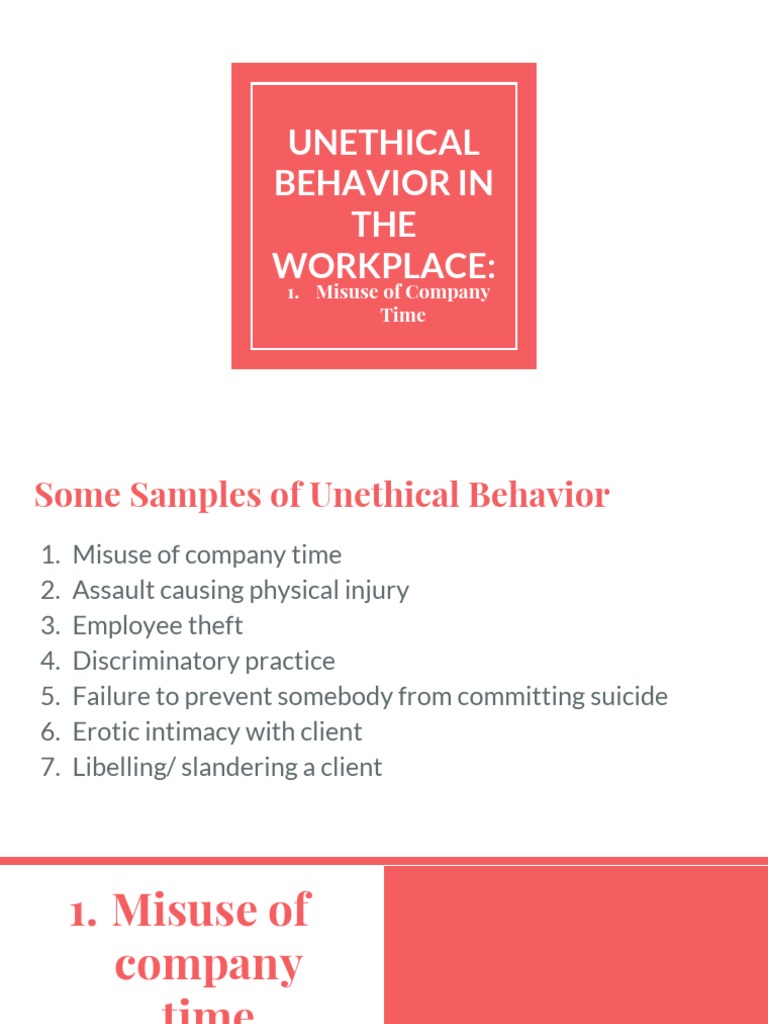 Misuse of Company Time | PDF | Employment | Social Media