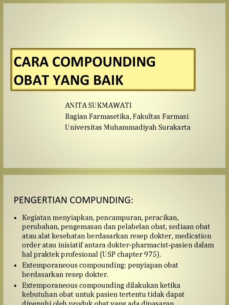 COMPOUNDING | PDF