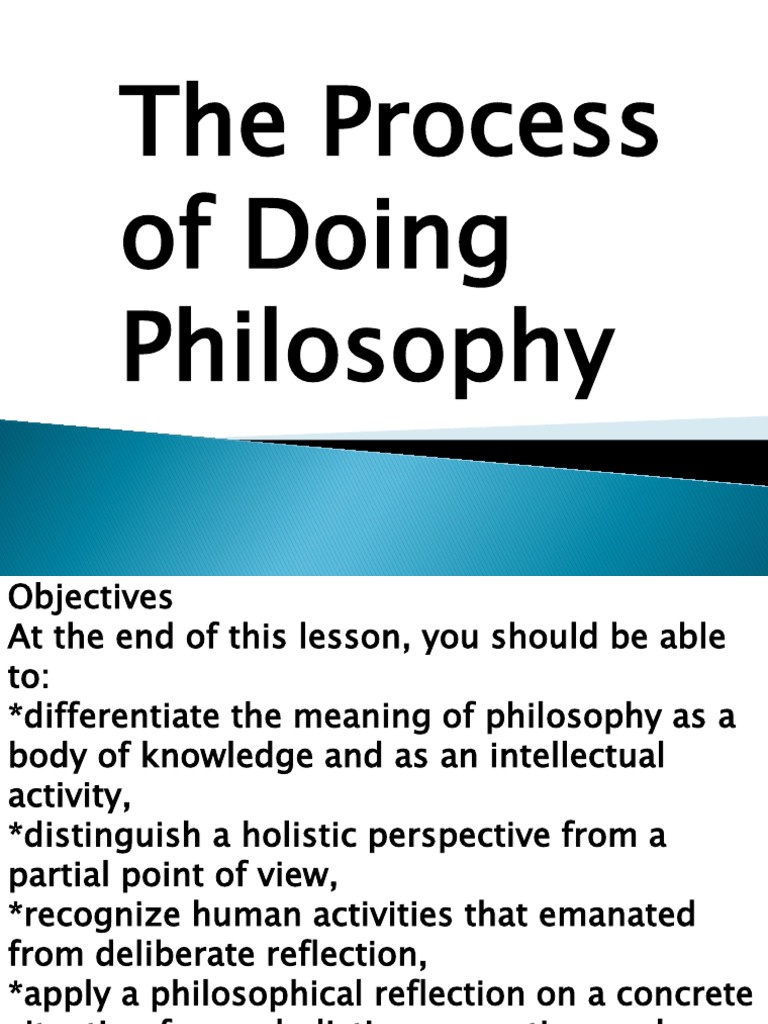 Doing Philosophy | Thought | Reason