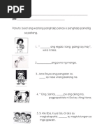 Pandiwa Worksheets | PDF