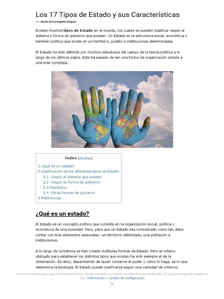 Tipos de Estado | PDF | Monarquía | Estado (política)