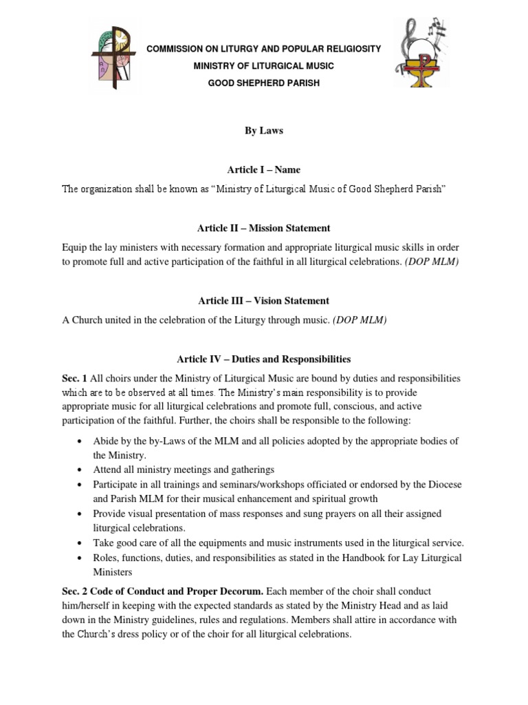 MLM by Laws For Approval | PDF | Liturgy | Laity