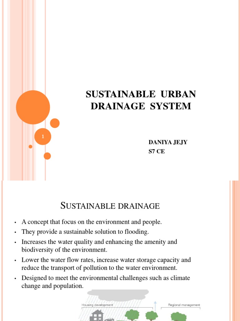 Sustainable Urban Drainage System | PDF | Stormwater | Drainage Basin
