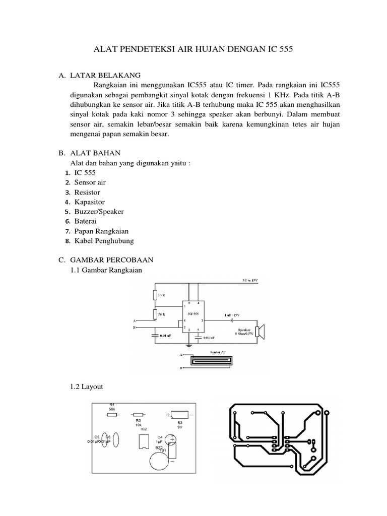 Alat Pendeteksi Hujan | PDF