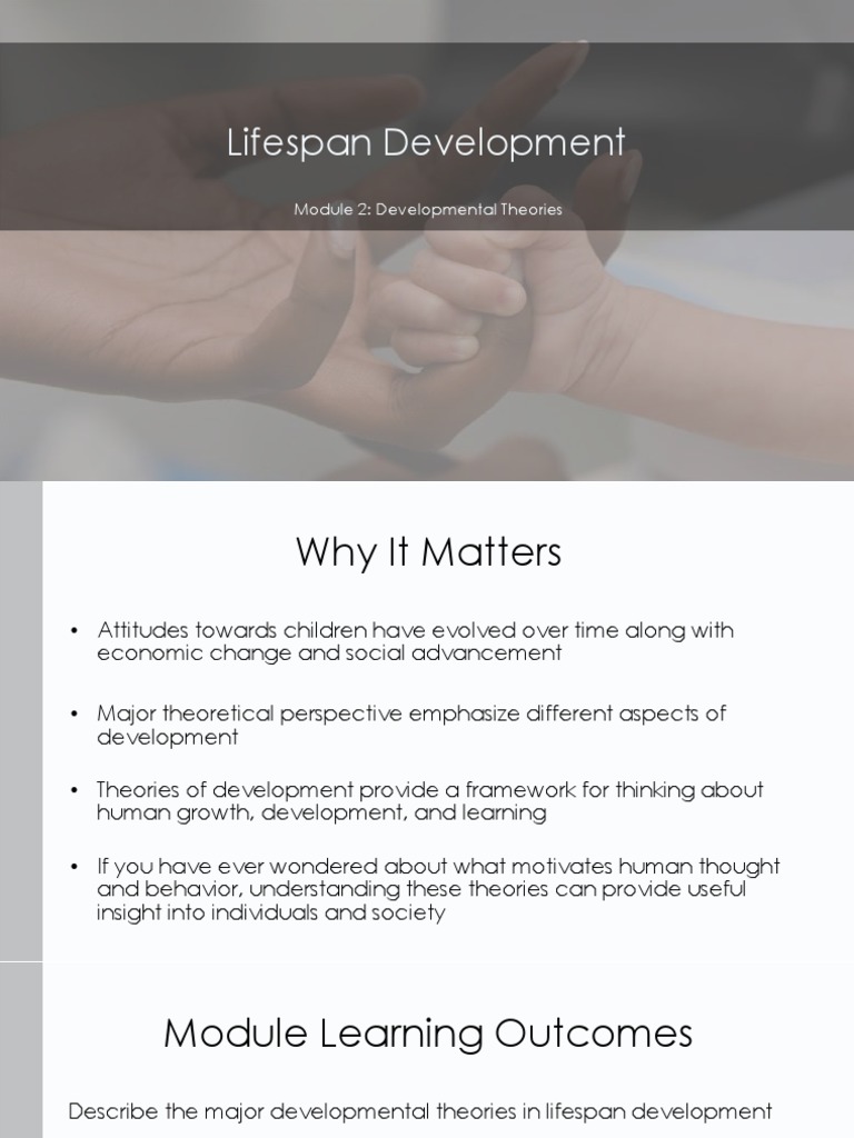 Major Theories in Lifespan Development | PDF | Developmental Psychology ...