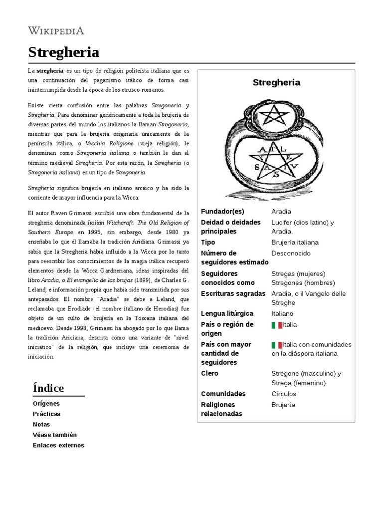 Stregheria | PDF | Neopaganismo | Brujería